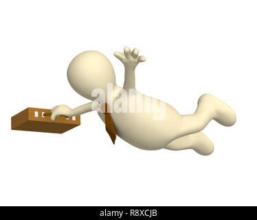 Falling a puppet - businessman Stock Photo - Alamy