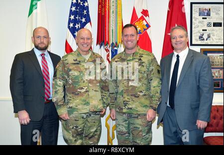 Col. Michael M. Larsen, Chief of Staff for U.S. Army Africa (center ...