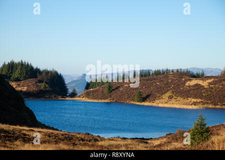Looking across Lochan Balloch towards Ben A'an from Ben Gullipen near ...