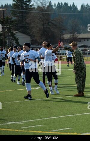 U.S. Air Force Academy -- Alan Long lands a knockout punch against Syd ...