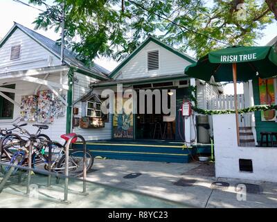 The Green Parrot Bar on Whitehead Street in Key West Florida USA Stock ...
