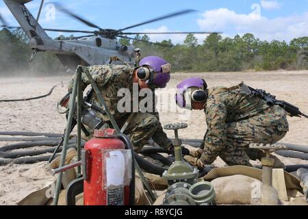 Bulk fuel specialists with Marine Wing Support Squadron 473 (MWSS-473 ...