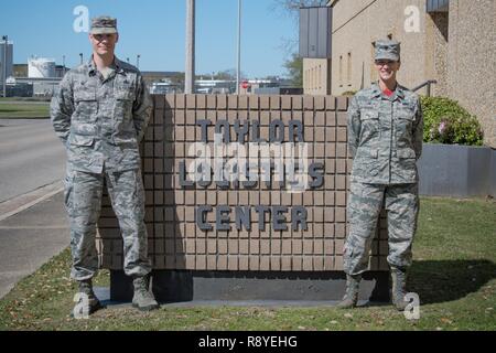 U.S. Army Reserve Col. Melissa Adamski, left, commander of the Military ...