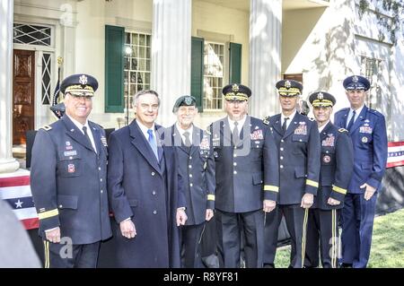 U.S. Army Brig. Gen. Terry R. Ferrell, left, commanding general of Fort ...