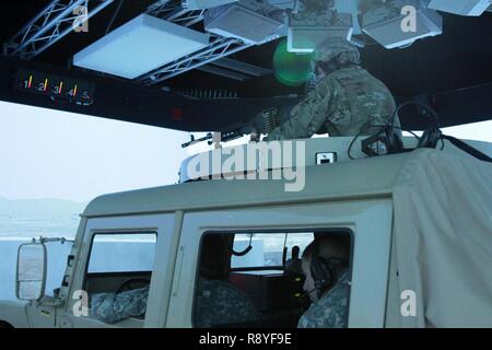 A armed US soldier patrols the New York City Subway system May 18, 2012 ...