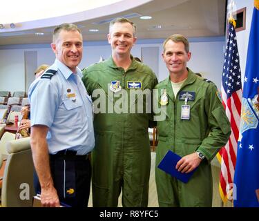 U.S. Army Brig. Gen. Terry R. Ferrell, left, commanding general of Fort ...