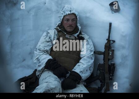 U.S. Marine Staff Sgt. Brett Tate, company gunnery sergeant ...