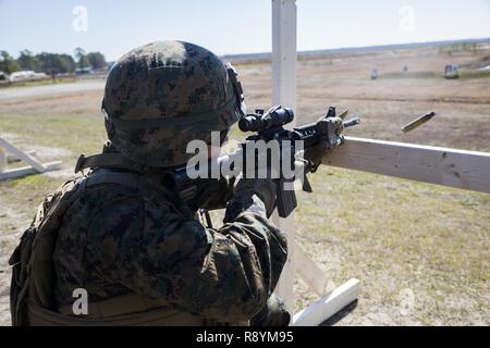 A U.S. Marine Corps gunner fires a 120mm Mortar Stock Photo: 105722304 ...