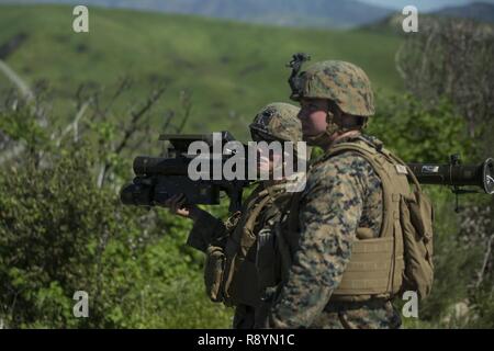 U.S. Marines with 3rd Low Altitude Air Defense Battalion, Marine Air ...