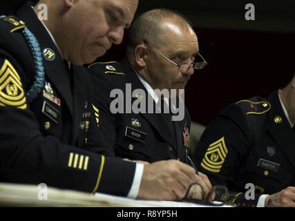 Command Sgt. Maj. Joseph Allen (second from left), command sergeant ...