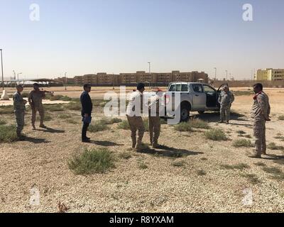 Qatar Traffic Police vehicle in Pearl Qatar road patrolling Stock Photo ...