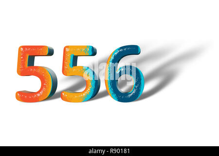 Green Number 556 isolated white background Stock Photo - Alamy