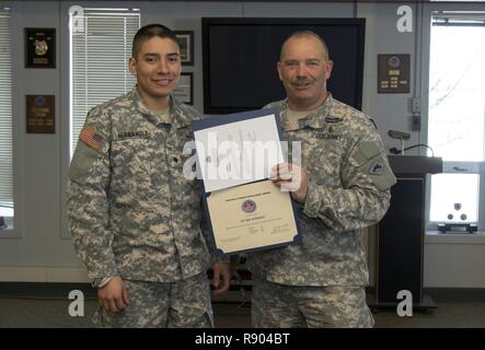 Command Sgt. Maj. Joseph Allen (second from left), command sergeant ...