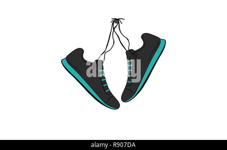Soccer shoes icon on white background for graphic and web design ...
