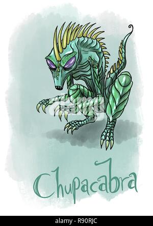 The Chupacabra illustration Stock Photo - Alamy