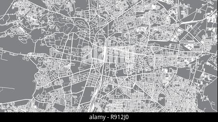 Urban vector city map of Nagpur, India Stock Vector Image & Art - Alamy