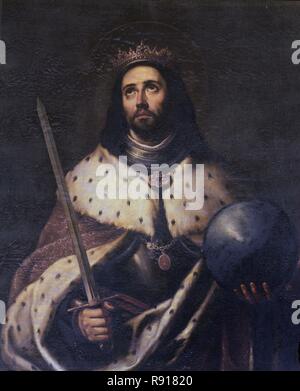 . Español: El rey Fernando III de Castilla, representado en el Tumbo A ...