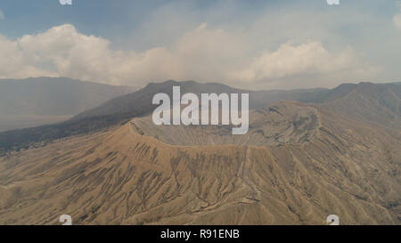 Aerial view Mountains at Bromo volcano during sunrise sky,Beautiful ...
