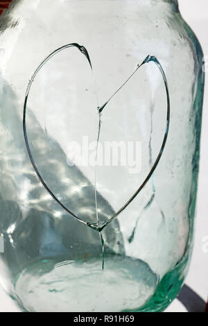 Closed glass jar with a metal latch, isolated on white background with ...
