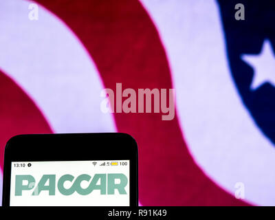Paccar Manufacturing company logo seen displayed on smart phone Stock ...