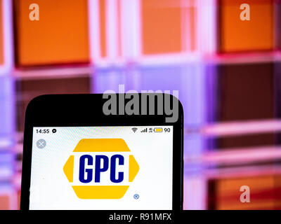 Genuine Parts Company logo seen displayed on smart phone Stock Photo ...