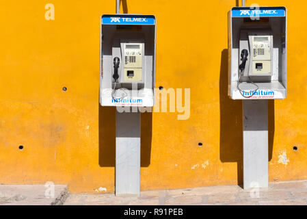 Old public phones , San Miguel de Allende, Mexico Stock Photo - Alamy