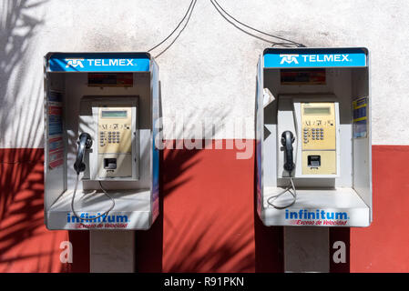 Old public phones , San Miguel de Allende, Mexico Stock Photo - Alamy