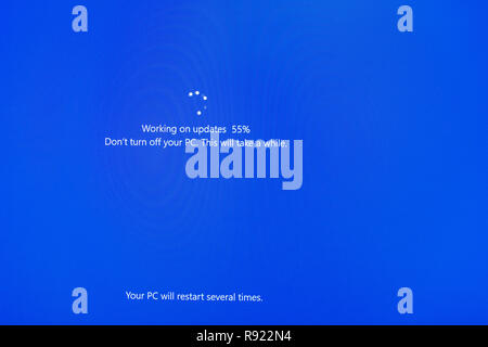 A common sight for Windows PC computer users is the Windows 10 blue ...