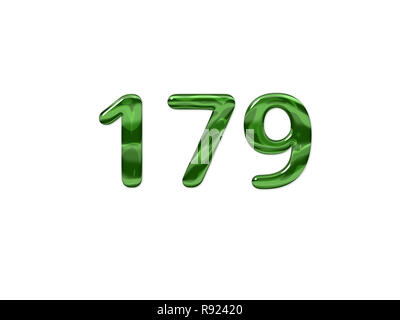 3D Number 179 one hundred seventy nine lively colours Stock Photo - Alamy