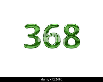 3D Number 368 three hundred sixty eight lively colours Stock Photo - Alamy