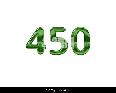 3D Number 450 four hundred fifty lively colours Stock Photo - Alamy