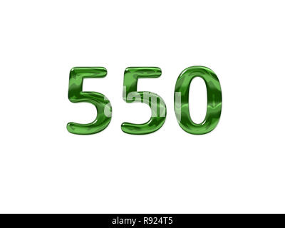 3D Number 550 five hundred fifty lively colours Stock Photo - Alamy