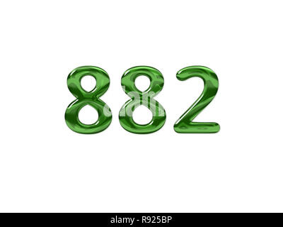 Number 882 eight hundred eighty two, painted with white paint on the ...