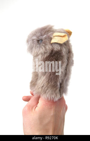 Vintage Faux Fur Mouse Finger Puppet Stock Photo - Alamy