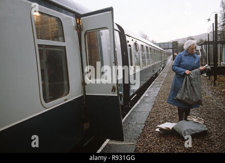 Collecting Mail at Roy Bridge railway station on the West Highland ...