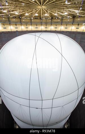 Installation by Christo, 90 meters high, 50 meters wide, consisting of ...