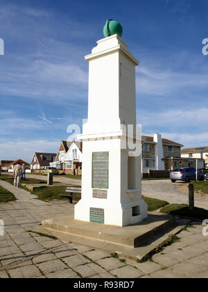 Prime Meridian monument at Peacehaven, East Sussex, UK Stock Photo ...