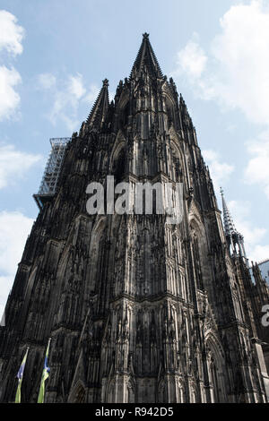 Cologne Cathedral is a famous monument of German Catholicism and Gothic ...