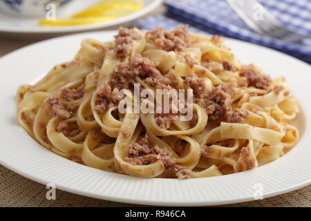 Russian pasta Navy Style closeup Stock Photo - Alamy