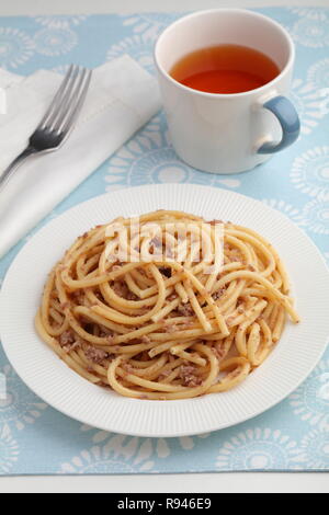Russian pasta Navy Style closeup Stock Photo - Alamy