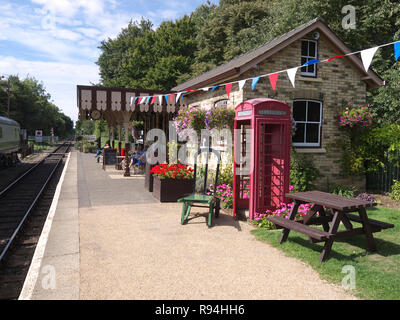 Overton station on the Nene valley railway Stock Photo - Alamy