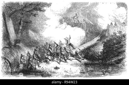 The colonial assault on the Narragansetts' fort in the Great Swamp ...