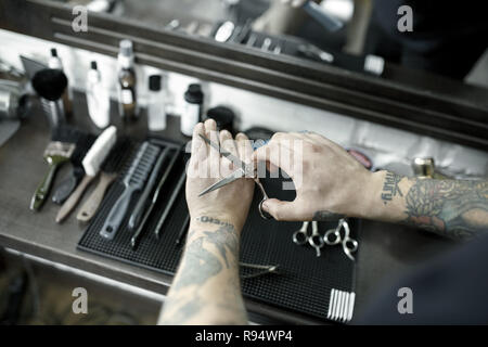 Barber Hand Tattoos