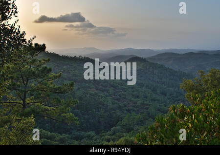 Mountains of Loule. Photo taken during a bike ride to Barranco do Velho ...