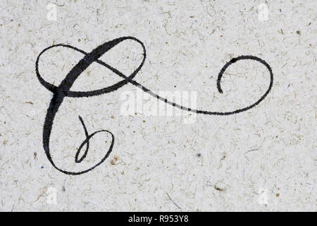 Letter C - elegant copperplate monogram design Stock Vector Art ...