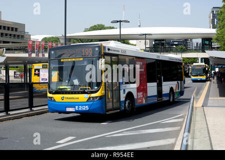 Translink bus at the Cultural Centre bus station, Brisbane, Queensland ...