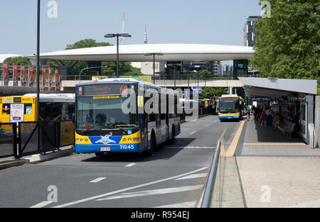 Cultural Centre Busway Station, Brisbane, Queensland, Australia Stock ...