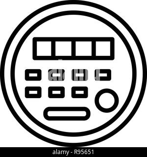 smart meter vector icon isolated on transparent background, smart meter ...