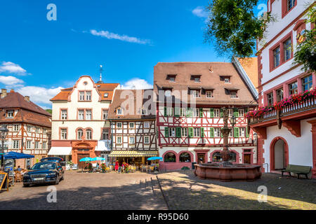Weinheim Market Place Panorama Germany Stock Photo - Alamy