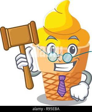 Judge ice cream character cartoon Stock Vector Image & Art - Alamy